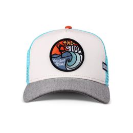 Trucker Cap COASTAL "Coastal HFT The Glow", Damen, Gr. onesize, sanftes wei&szlig;, erdgrau, 60% Baumwolle, 40% Polyester, Caps