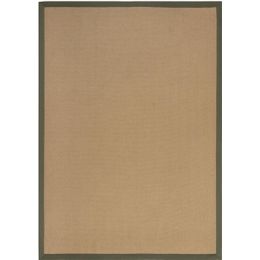 Teppich FLAIR RUGS "Kira mit Fischgr&auml;tmuster, aus Jute", gr&uuml;n, B:120cm H:3mm L:170cm, Jute, Kunstfaser, Teppiche, Teppich, mit Fischgr&auml;tmuster, aus Jute