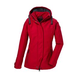 G.I.G.A. by Killtec Softshelljacke "GW 23 WMN SFTSHLL JCKT", Damen, Gr. 42, rot, Oberstoff: Oberseite: 100% Polyester, Rückseite: 100% Polyester, Futter: 100% Polyester, G.I.G.A. DX BY KILLTEC, Jacken, Wasser- und windabweisende Softshelljacke mit Fleecefutter