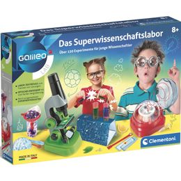 Experimentierkasten Clementoni "Galileo, Das Superwissenschaftslabor", bunt (frz:), Experimentierkästen, Kinder, Made in Europe
