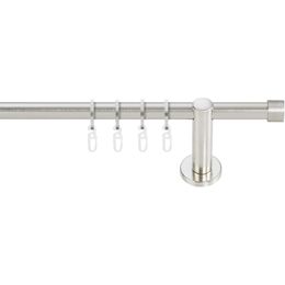 Gardinenstange Garesa "WILLI", silber (edelstahlfarben), L:240cm &Oslash;:16mm, Gardinenstangen