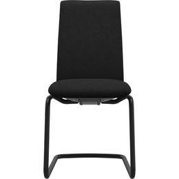 Polsterstuhl stressless "Laurel", schwarz (schwarz dinamica, schwarz matt), B:53cm H:92cm T:59cm, Microfaser DINAMICA (88% Polyester, 12% Polyurethan), St&uuml;hle, Polsterstuhl, Low Back, Gr&ouml;&szlig;e M, mit Beinen aus Stahl in Schwarz matt
