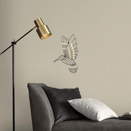 Wandbild Art for the home "Vogel", schwarz (farbe bild(er): schwarz), B:26cm H:36cm T:2,5cm Ø:2,5cm, Metall, Bilder, Luxus Metal Art Wanddeko