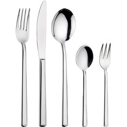 Pinti Inox Besteck-Set PINTINOX "Synthesis", silber (edelstahlfarben), 30 Stk., Edelstahl 18/10, Essbesteck-Sets