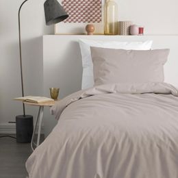 Bettw&auml;sche Cinderella "Morning", grau (taupe), B/L: 135cm x 200cm, Flanell, B/L: 80cm x 80cm, 2 Stk., Flanell, Obermaterial: 100% Baumwolle, Bettw&auml;sche, Bettw&auml;sche, Cinderella
