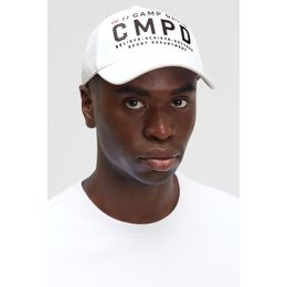 Baseball Cap CAMP DAVID, Damen, wei&szlig;, Baumwollmischung, bedruckt, Caps, mit verst&auml;rktem Schirm