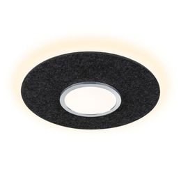 Paulmann LED Deckenleuchte "Tulga 2700K 2000lm 32,5W Anthrazit", grau (anthrazit), 1, &Oslash; 45cm H: 5cm, 1 Stk., Leuchten, 3-Step-Dim, LED Deckenleuchte