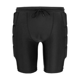 Torwarthose Reusch "Compression Short Soft Padded", Herren, Gr. XS, EURO-Gr&ouml;&szlig;en, schwarz, 48% Polyurethan, 46% Polyester, 5% Polyamid, 1% Elastodien, unifarben, kurz, Hosen, mit gepolsterten Eins&auml;tzen