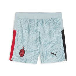 Sporthose Puma "AC Milan 25/26 Torwartshorts Jugendliche", Mädchen, Gr. 116, Normalgrößen, grün (modern mint for all time rot grün), Obermaterial: 100% Polyester, regular fit, Hosen Sporthose