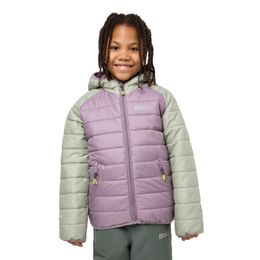Steppjacke Jack Wolfskin "ZENON für Kinder", Jungen, Gr. 128, lila (wild blossom), Obermaterial: 100% Polyester, eingefasste Kante, Jacken, Wärmend, winddicht, Übergangsjacke