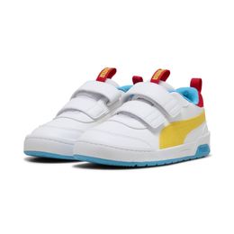 Sneaker Puma "Multiflex 2 Colour Sneakers Kinder", Kinder, Gr. 28, gelb (wei&szlig; pel&eacute; gelb), Obermaterial: Synthetik; Futter: Synthetik; Innensohle: EVA; Laufsohle: Gummi, Schuhe Sneaker