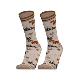 Socken UphillSport "TIGER 2er Pack", Damen, Gr. 47-50, beige (sand), 58% Wolle, 40% Polyamid, 2% Elasthan, mehrfarbig, Socken, in atmungsaktiver Qualität