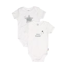 Body Liliput, Jungen, Gr. 86/92, EURO-Gr&ouml;&szlig;en, wei&szlig;, 100% Baumwolle, bedruckt, kurz, Bodys Body, mit niedlichem Frontprint