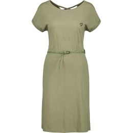 alife and kickin Sommerkleid ALIFE & KICKIN "Damen NoraAK A", Damen, Gr. M, Normalgr&ouml;&szlig;en, gr&uuml;n (dust melange), 65% Baumwolle, 35% Polyester, Kleider Sommerkleid