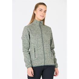 Fleecejacke WHISTLER "SAMANI", Herren, Gr. 44, gr&uuml;n, 100% Polyester, meliert, normal, hoch geschlossener Ausschnitt, Jacken Fleecejacke, aus schnell trocknendem Funktionsmaterial