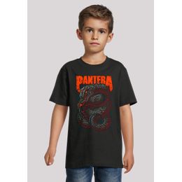 T-Shirt F4NT4STIC "Pantera Venomous Snake", Mädchen, Gr. 110/116, schwarz, Obermaterial: 100% Baumwolle, regular fit, Rundhals, ohne Bündchen, Shirts T-Shirt, Premium Qualität