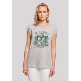 T-Shirt F4NT4STIC "Harry Potter Draco Malfoy Seeker", Damen, Gr. 4XL, grau (erdgrau), Obermaterial: 100% Baumwolle, regular fit, Rundhals, ohne Bündchen, Shirts, Print