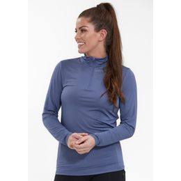 Funktionsshirt Endurance "Jaelyn", Herren, Gr. 42, blau (blau, grau), 100% Polyester, unifarben, normal, Rundhals, Shirts Funktionsshirt, mit praktischen Reflektoren