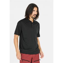 Langarm-Poloshirt WHISTLER "Vale", Herren, Gr. S, grau (schwarz, anthrazit), 97% Polyester, 3% Elasthan, unifarben, normal, ohne Ausschnitt, Shirts, Aus leichtgewichtigem Material