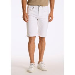 Shorts LINDBERGH "LINDBERGH Jeans-Shorts", Herren, Gr. L, weiß, Obermaterial: 98% Baumwolle, 2% Elasthan, regular fit, Hosen