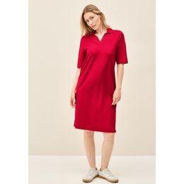 Sommerkleid Cecil, Damen, Gr. M (40), US-Gr&ouml;&szlig;en, rot (glazed apple rot), Web, 48% Baumwolle, 48% Modal, 4% Elasthan, unifarben, normal knielang, ohne Ausschnitt, B&uuml;ndchen, Kleider Sommerkleid, soft und trageangenehm
