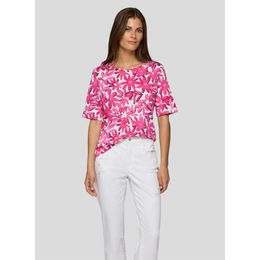 Print-Shirt Rabe "T-Shirt", Damen, Gr. 40, pink, 50%Baumwolle, 50%Viskose, tailliert, Shirts