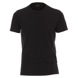 T-Shirt Venti "Venti T-Shirt Doppelpack uni", Herren, Gr. XL, schwarz, 95% Baumwolle, 5% Elasthan, Shirts T-Shirt
