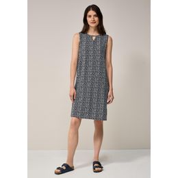 Jerseykleid Cecil, Damen, Gr. S (38), US-Gr&ouml;&szlig;en, blau (universal blau), Stoff, 95% Viskose, 5% Elasthan, bedruckt, normal kniefrei, Rundhals, B&uuml;ndchen, Kleider Jerseykleid, knielang