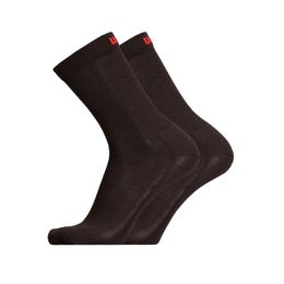 Socken UphillSport "TEIJO 2er Pack", Damen, Gr. 39-42, schwarz, 52% Wolle, 32% Polyamid, 15% Polypropylen, 1% Elasthan, unifarben, Socken, mit Sport-Schaft
