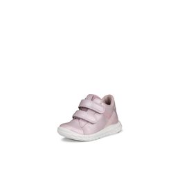 Lauflernschuh Ecco "SP.1 LITE INFANT", Baby, Gr. 25, rosa, Leder, Textil, Schuhe Lauflernschuh, Babyschuh, Klettschuh, Sneaker mit praktischen Klettriemchen
