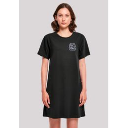 Shirtkleid F4NT4STIC "Cool Moms Club Bestickt", Damen, Gr. 4XL, schwarz, Obermaterial: 100% Baumwolle, regular fit, Rundhals, ohne Bündchen, Kleider, Premium Qualität