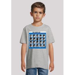 T-Shirt F4NT4STIC "The Beatles Retro", M&auml;dchen, Gr. 146/152, grau (erdgrau), Obermaterial: 100% Baumwolle, regular fit, Rundhals, ohne B&uuml;ndchen, Shirts T-Shirt, Premium Qualit&auml;t