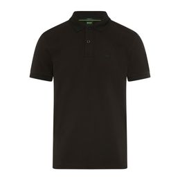 Poloshirt BOSS Green "Pio", Herren, Gr. L, schwarz, Jersey, Obermaterial: 100% Baumwolle, unifarben, regular fit normal, hoch geschlossener Ausschnitt, eingesetzt Bündchen, Shirts