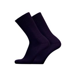 Socken UphillSport "MERINO SPORT 2er Pack", Damen, Gr. 35-38, blau (dunkelblau), 64% Wolle, 34% Polyamid, 2% Elasthan, unifarben, Socken Socken, in atmungsaktiver Qualität