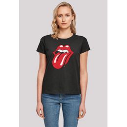 T-Shirt F4NT4STIC "The Rolling Stones Zunge", Damen, Gr. M, schwarz, Obermaterial: 100% Baumwolle, oversize, Rundhals, ohne B&uuml;ndchen, Shirts T-Shirt, Premium Qualit&auml;t