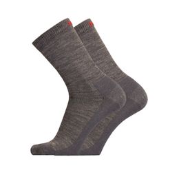 Socken UphillSport "TEIJO 2er Pack", Damen, Gr. 43-46, grau, 52% Wolle, 32% Polyamid, 15% Polypropylen, 1% Elasthan, unifarben, Socken Socken, mit Sport-Schaft