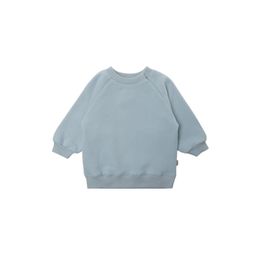 Sweatshirt Liliput, M&auml;dchen, Gr. 98/104, blau (hellblau), 80% Baumwolle, 20% Polyester, unifarben, normal, Rundhals, Sweatshirts Sweatshirt, aus weichem Material mit Baumwolle