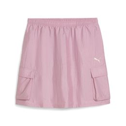 Jerseyrock Puma "Bowtique Gewebter Midi-Cargorock M&auml;dchen", M&auml;dchen, Gr. 164, rosa (poised pink), Obermaterial: 100% Nylon; Futter: 100% Polyester, R&ouml;cke