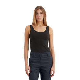 Marc O'Polo T-Shirt MARC O'POLO "aus Stretch Single Jersey", Damen, Gr. L, schwarz, Obermaterial: 96% Baumwolle, 4% Elasthan, unifarben, slim fit, Shirts