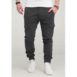 Cargohose behype "BHMattheo2", Herren, Gr. 30, US-Größen, schwarz, 98% Baumwolle, 2% Elasthan, unifarben, Hosen, im Jogging-Design