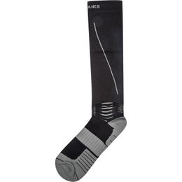 Socken Endurance "Ruteng", Herren, Gr. 35/38, schwarz, 85% Nylon, 15% Elasthan, mehrfarbig, Socken Socken, mit starker Kompression