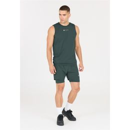 Shorts Virtus "Zayne", Herren, Gr. XXL, US-Gr&ouml;&szlig;en, gr&uuml;n (tannengr&uuml;n), 95% Polyester, 5% Elasthan, unifarben, kurz, Hosen Shorts, mit 4-Wege-Stretch und Innenhose