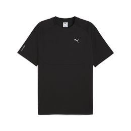 T-Shirt Puma "PumaTECH Graphic Relaxed T-Shirt Herren", Damen, Gr. XL, schwarz, Obermaterial: 65% Polyester, 35% Baumwolle; Rippe: 30% Polyester, 70% Baumwolle, bedruckt, relaxed fit, Rundhals, Shirts T-Shirt