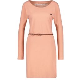 alife and kickin Blusenkleid ALIFE & KICKIN "Damen EllinAK A", Damen, Gr. L, Normalgr&ouml;&szlig;en, braun (mahagonium melange), 65% Baumwolle, 35% Polyester, Kleider Blusenkleid
