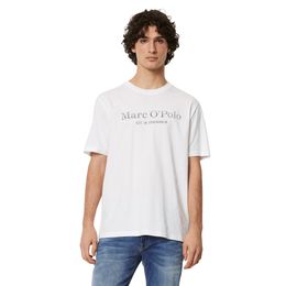 Marc O'Polo T-Shirt MARC O'POLO "aus Organic Cotton", Herren, Gr. L, weiß, Obermaterial: 100% Baumwolle, unifarben, Basic, regular fit, Rundhals, Shirts