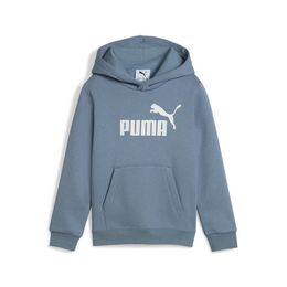Kapuzenpullover Puma "ESS No. 1 Logo Fleece-Hoodie Jungen", Jungen, Gr. 116, blau (cool blau), Obermaterial: 66% Baumwolle, 34% Polyester; Kapuzenfutter: 100% Baumwolle; Rippe: 3% Elasthan, 97% Baumwolle, regular fit, Pullover Kapuzenpullover