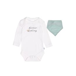 Erstausstattungspaket Liliput "kleiner Liebling", M&auml;dchen, Gr. 50/56, gr&uuml;n (wei&szlig;, gr&uuml;n), 100% Baumwolle, KOB Set-Artikel Erstausstattungspaket, mit Musselinhalstuch und Langarmbody