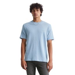 Marc O'Polo T-Shirt MARC O'POLO DENIM "aus softer Slub-Jersey-Qualität", Herren, Gr. L, blau (petrol blau), Obermaterial: 100% Baumwolle, unifarben, Basic, regular fit, Rundhals, normaler Saum, Shirts