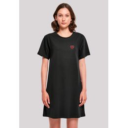 Shirtkleid F4NT4STIC "Mama Herz Bestickt", Damen, Gr. 3XL, schwarz, Obermaterial: 100% Baumwolle, regular fit, Rundhals, ohne B&uuml;ndchen, Kleider Shirtkleid, Premium Qualit&auml;t