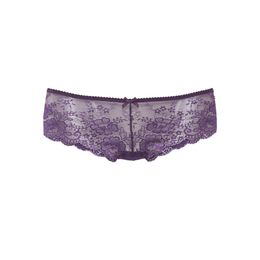 Lascana Damen Hipster, Gr. 32pflaume, Spitze, Obermaterial: 90% Polyamid, 10% Elasthan, unifarben, Unterhosen, aus zarter Spitze